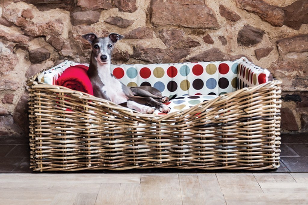 Rectangular Rattan Dog Baskets – Charley Chau - luxury dog bedding