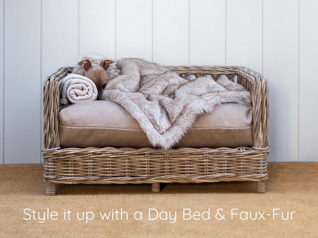 Wood, Wicker & Rattan Dog Beds — Charley Chau - luxury dog bedding